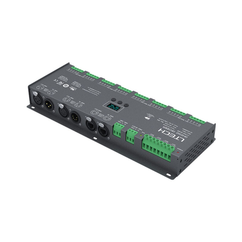 DMX Decoder LT-932-OLED LTech 32CH CV RDM LED Controller