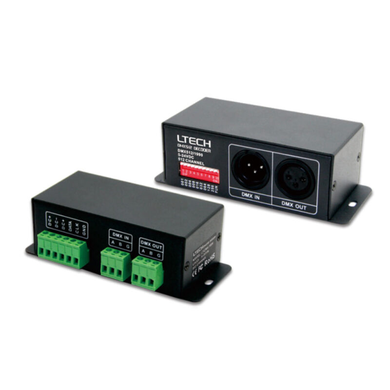 DMX To SPI Decoder LT-DMX-1809 LED Controller LTech