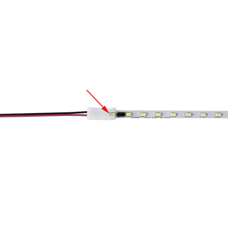 Single Dual End Led Strip Solderless Cover 2 Pin Connector