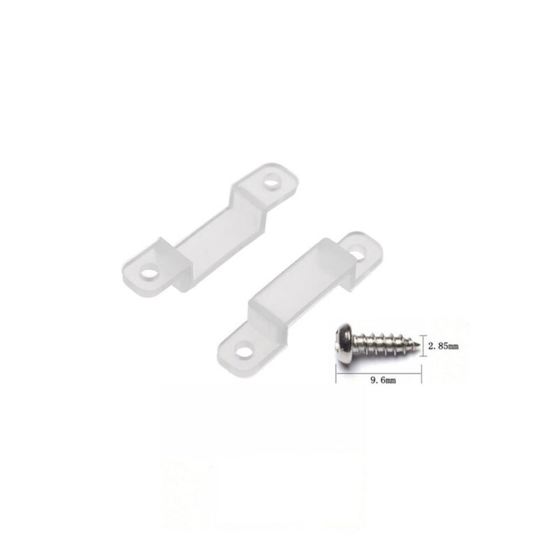 8mm 10mm 12mm Silicone LED Strip Light Mounting Brackets