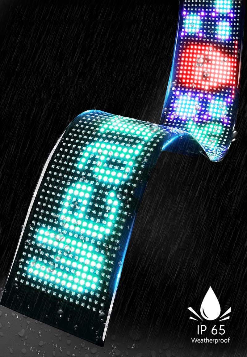 LED Matrix Panel DC5V Pixel RGB Flexible Display Screen